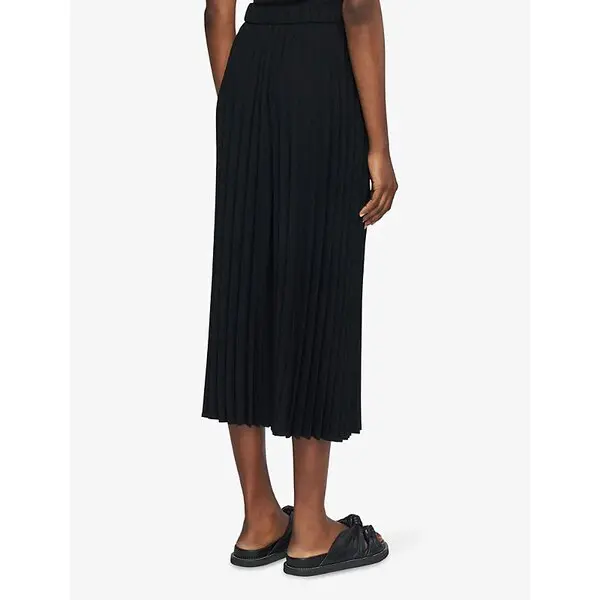 JOSEPH Anvers Pleated Wide-leg Trousers