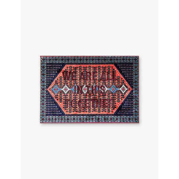 SELETTI Burnt Carpet In This Together Woven Rug 120cm X 180cm - One-color