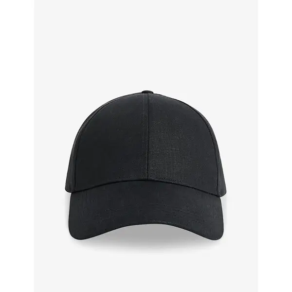 Whistles Adjustable Linen Baseball Cap - Black