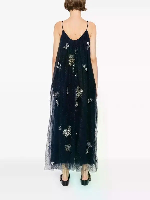 Biyan Tulle Gathered Camisole Dress