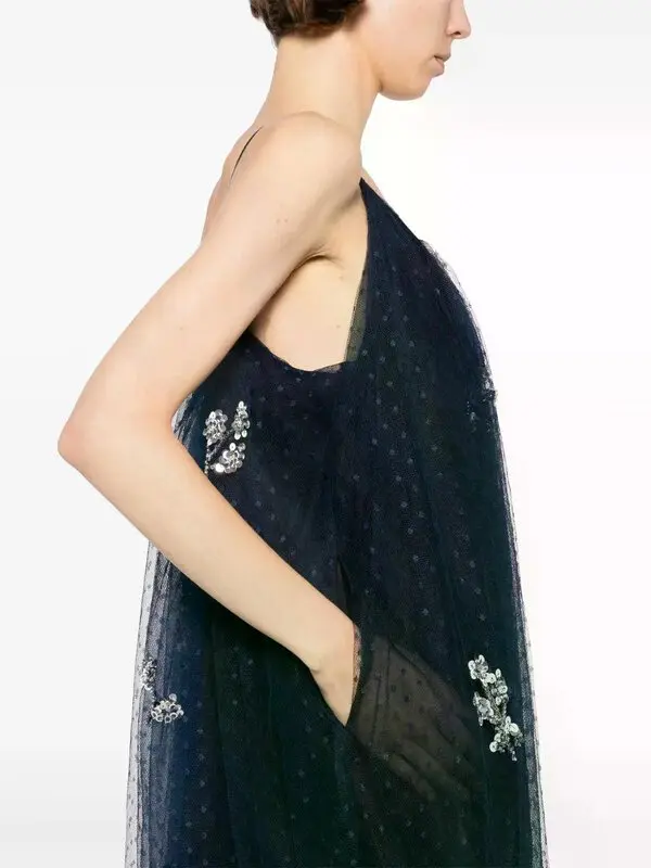 Biyan Tulle Gathered Camisole Dress