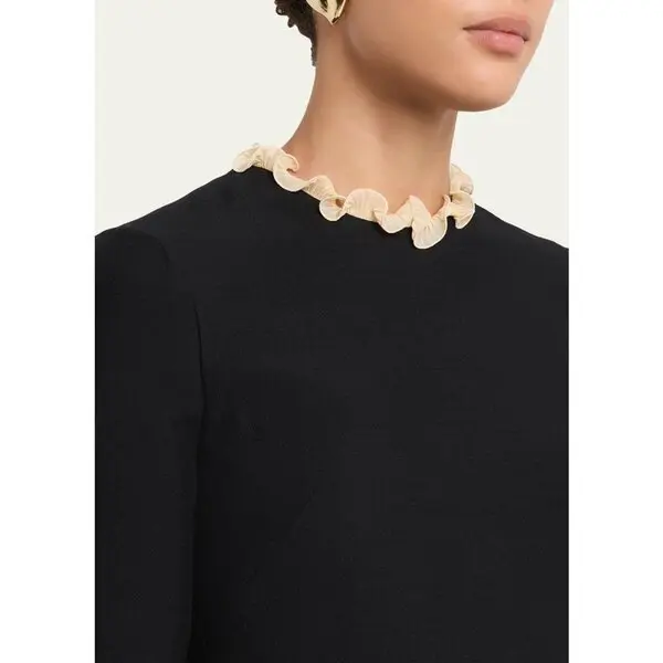 Valentino Garavani Silk Crepe Mini Dress - Hazelnut