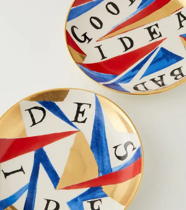 L'Objet X Ruan Hoffmann Good/bad Idea Porcelain Plate