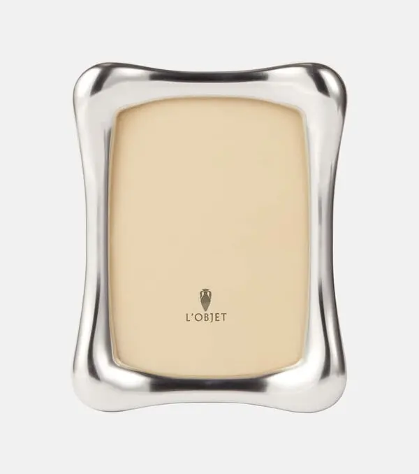 L'Objet Anton Platinum-plated Picture Frame - Silver