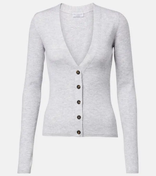 Brunello Cucinelli Ribbed-knit Cardigan