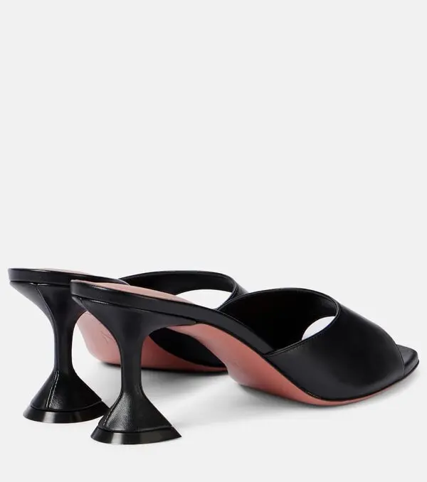 Amina Muaddi Lupita 70 Leather Mules