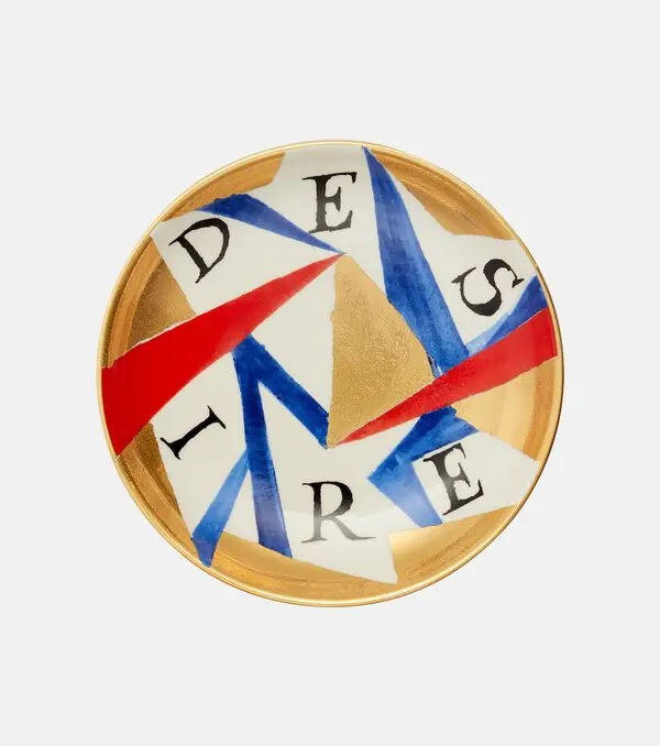 L'Objet X Ruan Hoffmann Desire Porcelain Plate - Multicoloured
