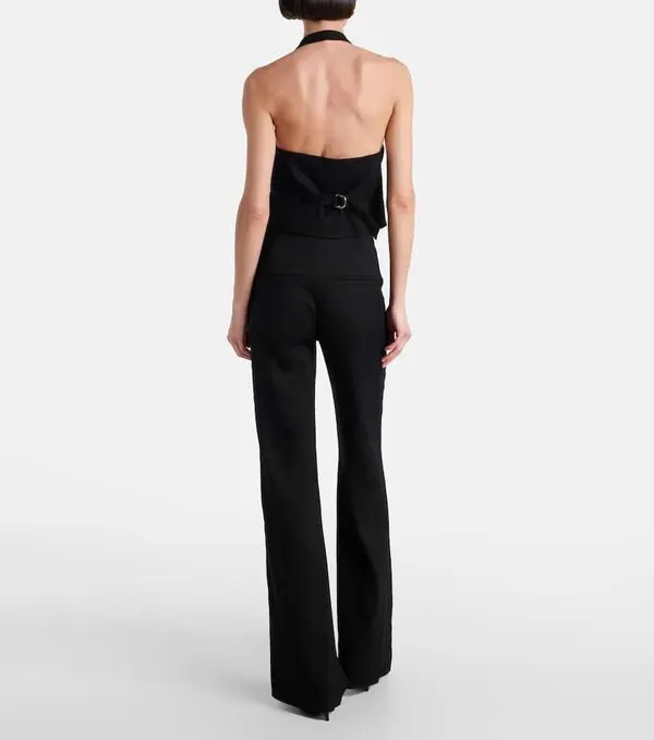 Veronica Beard Arabella Linen-blend Vest - Black