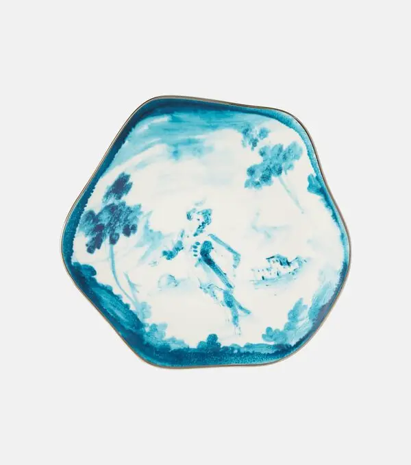 SELETTI Life X Diesel Living Classics On Acid Dessert Plate - Blue