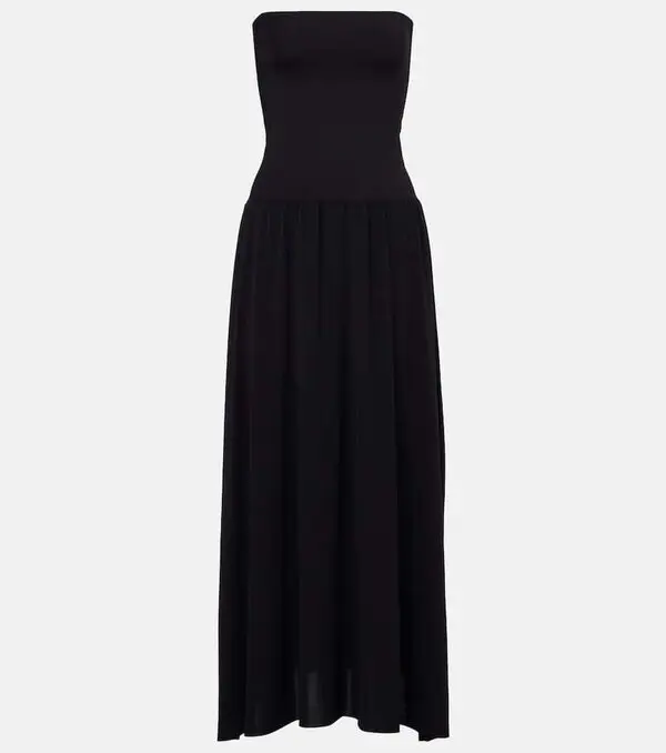 ERES Oda Pleated Bustier Dress - Black