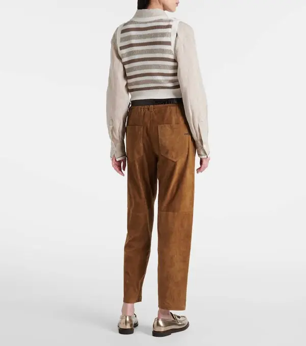 Brunello Cucinelli Striped Cotton Sweater Vest