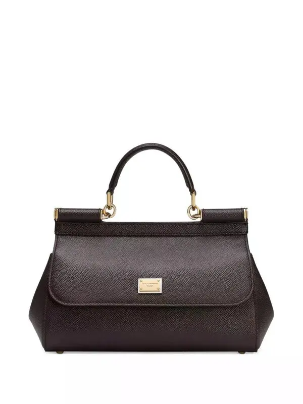 Dolce & Gabbana Medium Sicily Handbag In Dauphine Calfskin - Red