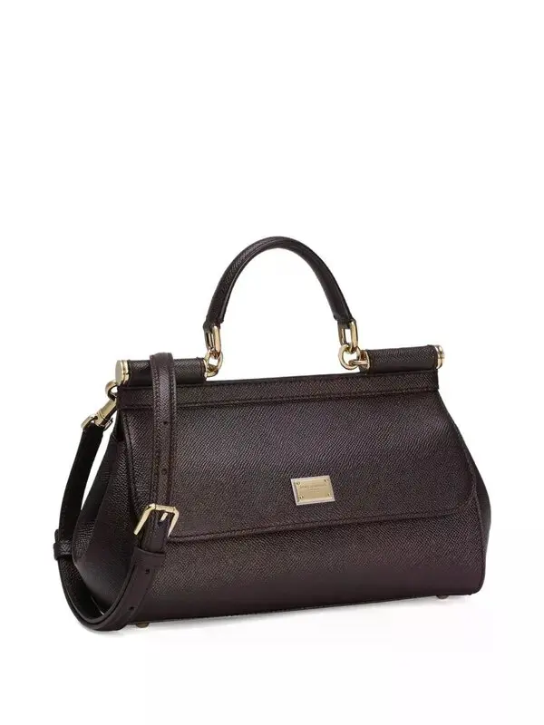 Dolce & Gabbana Medium Sicily Handbag In Dauphine Calfskin - Red
