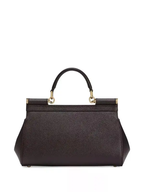 Dolce & Gabbana Medium Sicily Handbag In Dauphine Calfskin - Red