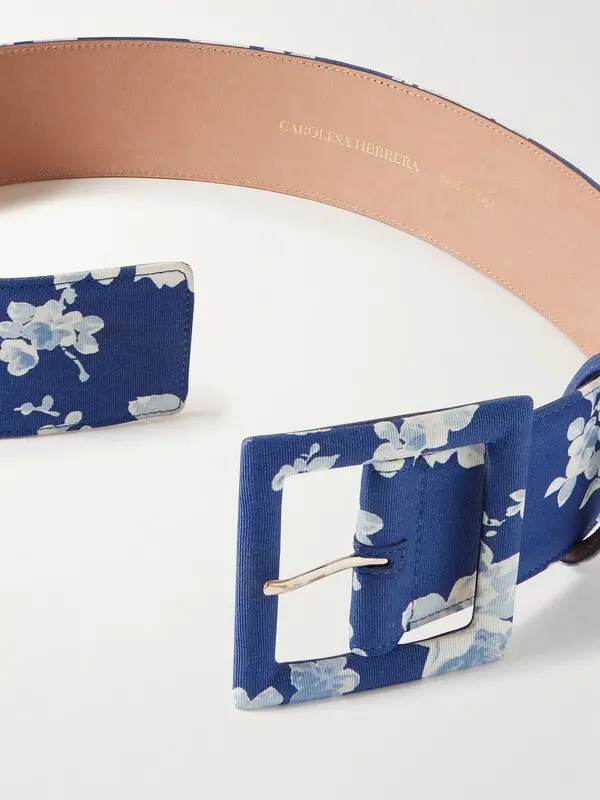 Carolina Herrera icon Floral Belt M CAROLINA HERRERA Icon leather belt | NET-A-PORTER main image 3