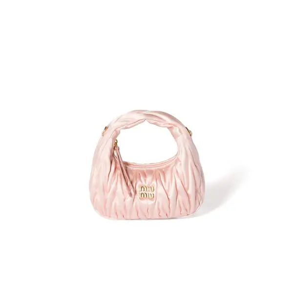 Miu Miu Wander Matelassé Satin Mini-bag