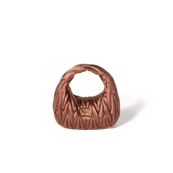 Miu Miu Wander Matelassé Satin Mini-bag