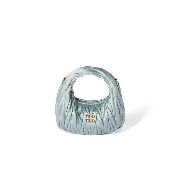 Miu Miu Wander Matelassé Satin Mini-bag