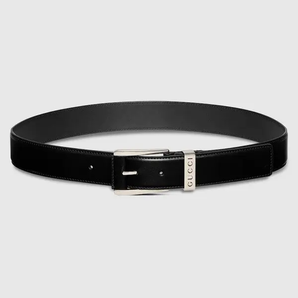 Gucci Belt With Squared Buckle - Black