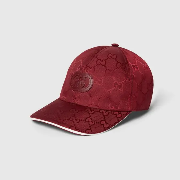Gucci Gg Nylon Baseball Hat - Red
