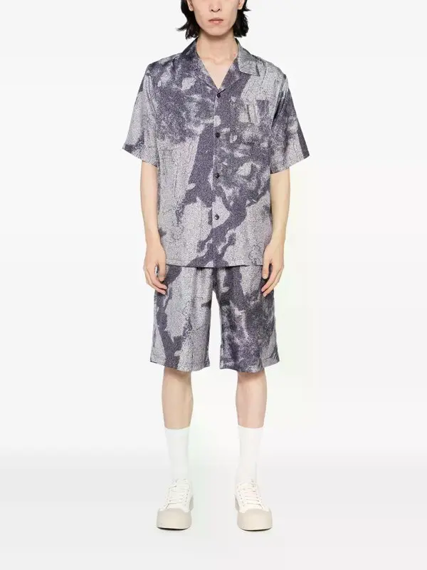 QASIMI Dust-print Resort Shirt