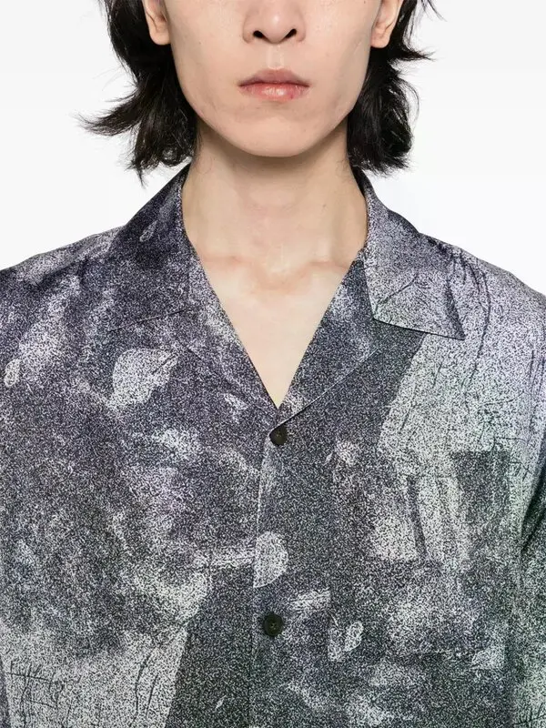 QASIMI Dust-print Resort Shirt
