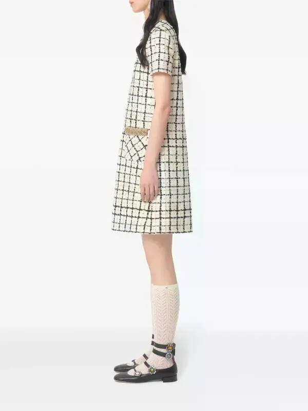 Valentino Garavani Tweed Mini Dress - Neutrals
