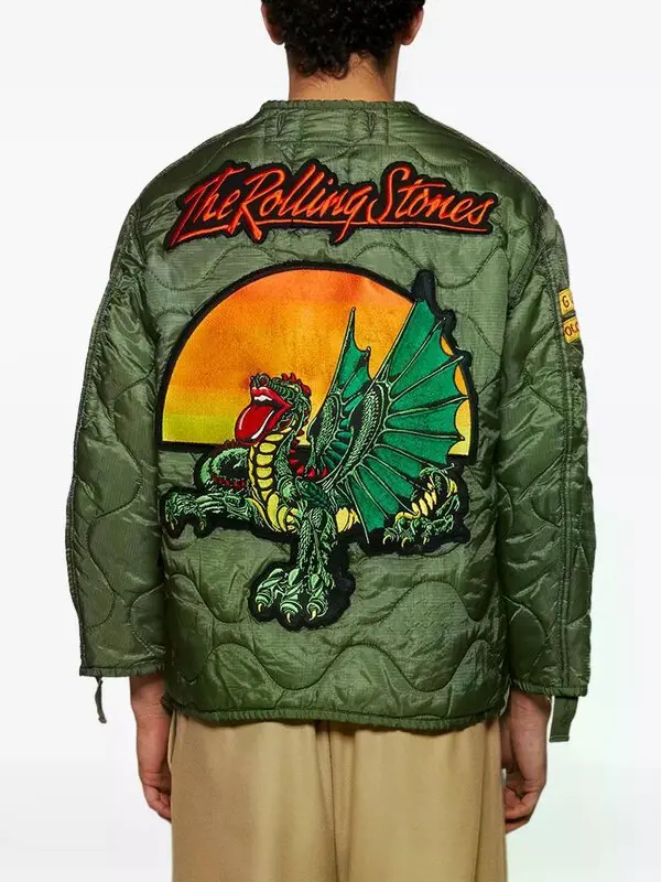 Madeworn Rolling Stones Liner Jacket Green Editorialist