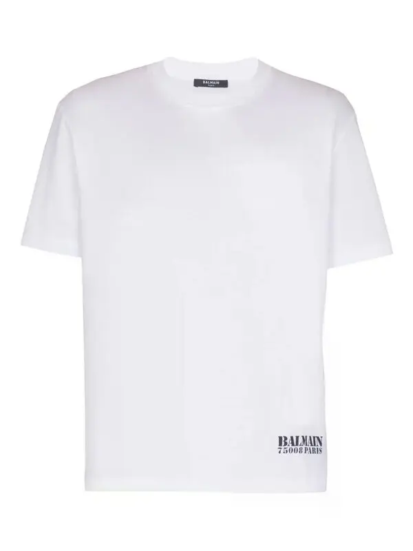 Balmain Logo-stamp T-shirt