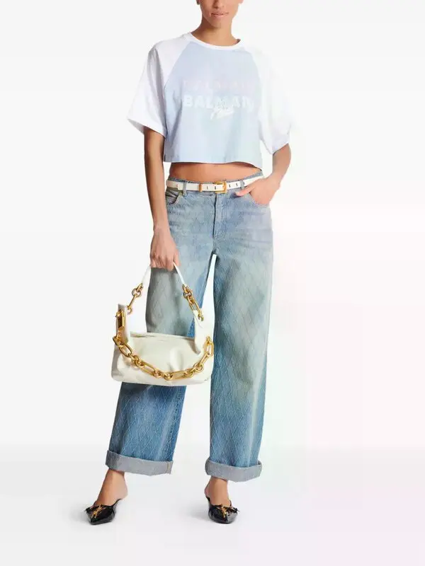 Balmain Cropped T-shirt - White
