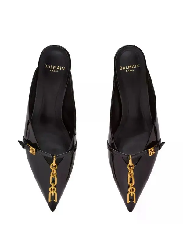 Balmain Sync Mules - Black