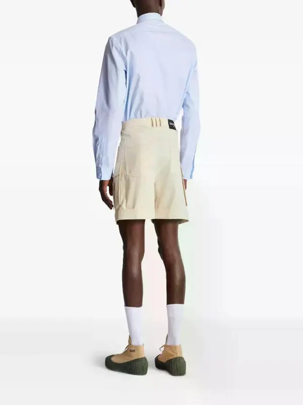 Balmain Cotton Cargo Shorts - Neutrals