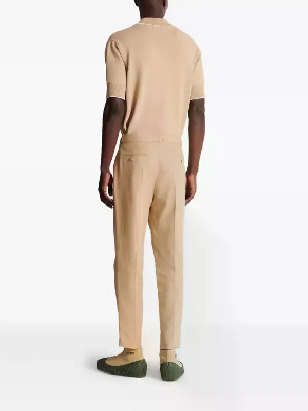 Balmain Pressed-crease Trousers - Neutrals
