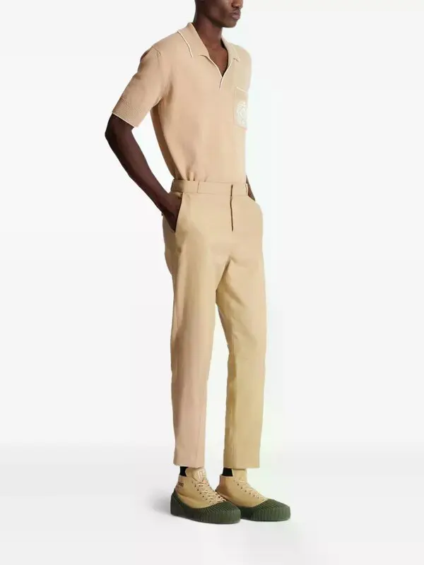 Balmain Pressed-crease Trousers - Neutrals