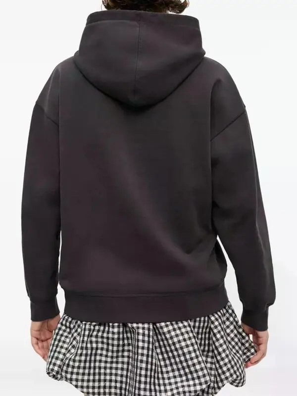 GANNI Graphic Print Hooded Sweatshirt