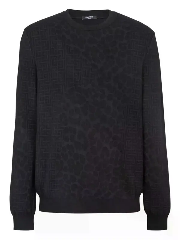 Balmain Leopard-print Jumper
