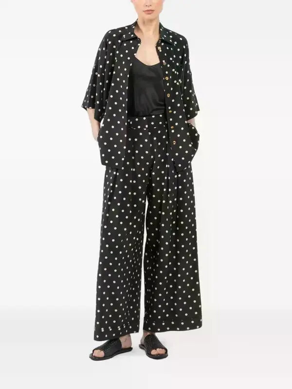Françoise Mila Polka-dot Trousers