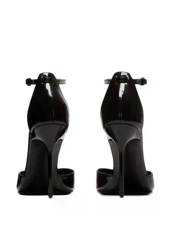 Balmain Sync Patent Leather Pumps - Black