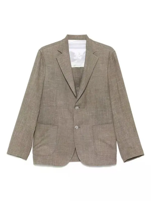BARBA NAPOLI Single-breasted Blazer - Brown