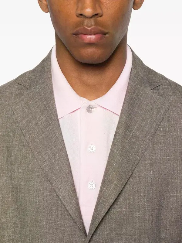 BARBA NAPOLI Single-breasted Blazer - Brown