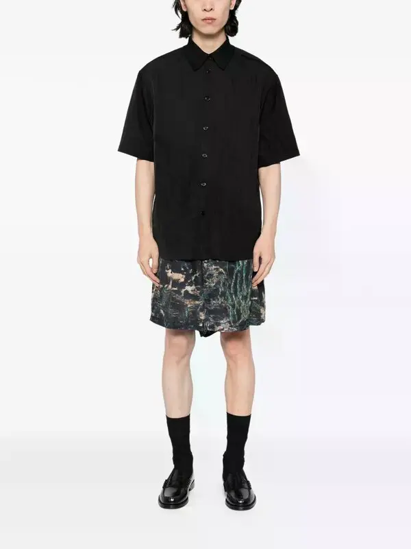 TAAKK Graphic-printed Shorts - Black