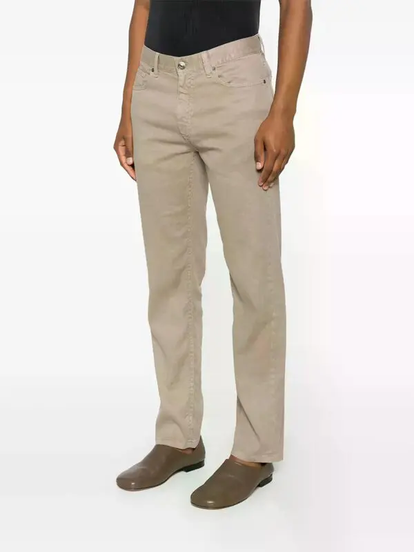 Zegna Cotton Trousers - Brown