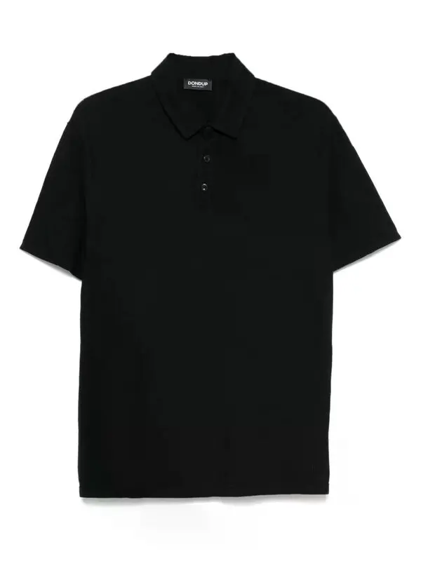 DONDUP Cotton Polo Shirt - Black