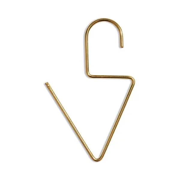 QUIET TOWN Venice V Shower Hooks Set Of 12 - Brass