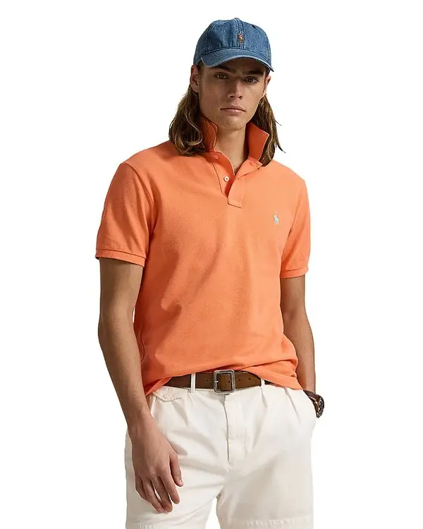 Polo Ralph Lauren Classic Fit Mesh Polo Shirt - Classic Peach