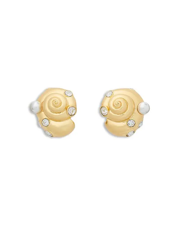 Kate Spade New York Beachside Shell Stud Earrings - Gold