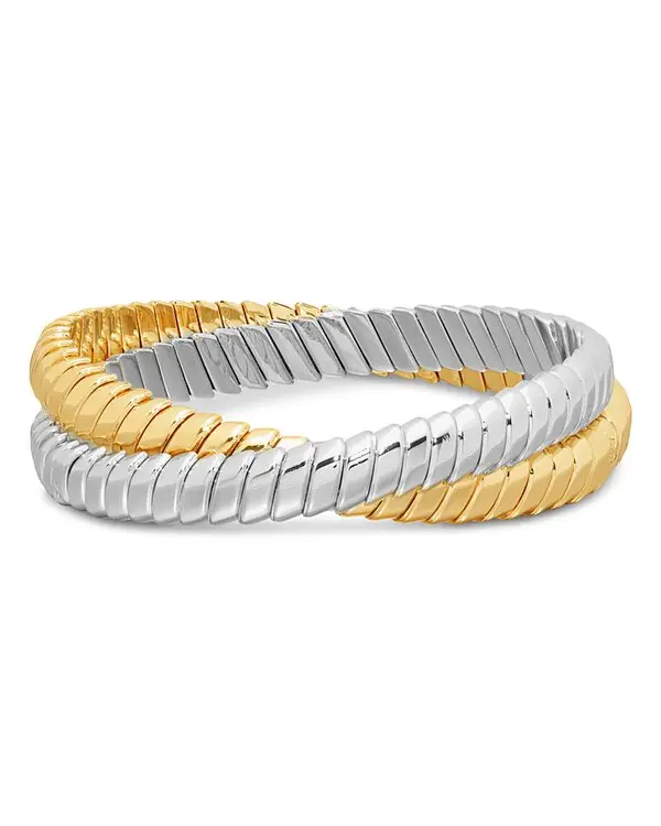 ROXANNE ASSOULIN Two-tone Double Cobra Bracelet - Two Tone