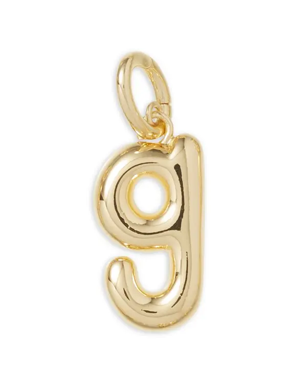 ROXANNE ASSOULIN Puffy Initial Double Chain Pendant Necklace - G