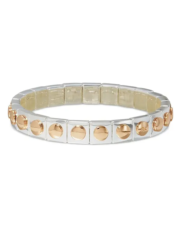 ROXANNE ASSOULIN Studded Stretch Bracelet - Two Tone