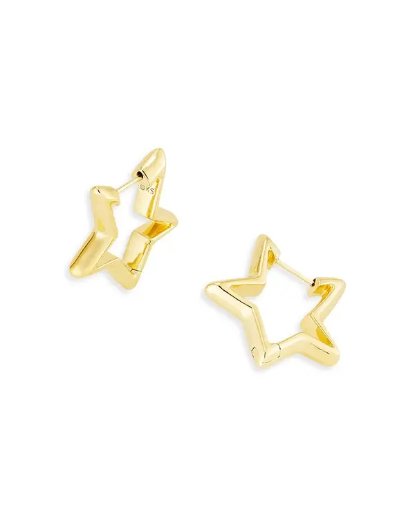 Kendra Scott Star Huggie Hoop Earrings - Gold
